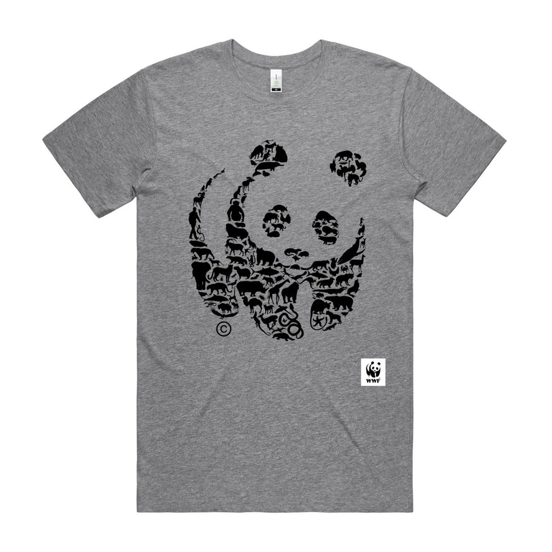 Panda Stencil T-Shirt | WWF-Australia Clothing