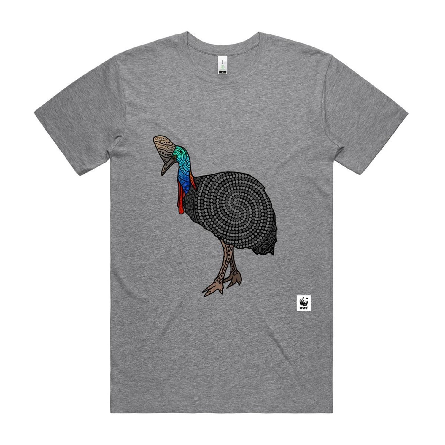 Cassowary T-shirt by Artist Beau Pennefather Motlop | WWF-Australia Merch